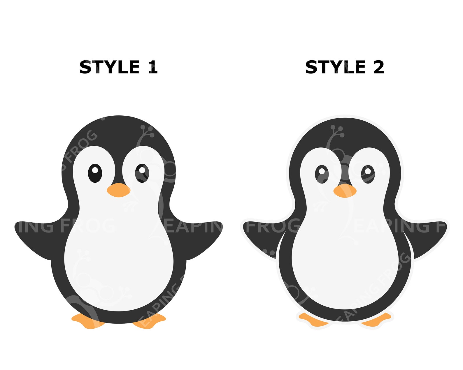 Penguin SVG. PNG. Cricut, Silhouette Cut Files, Layered. Cartoon ...