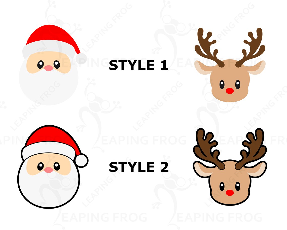 Rudolph SVG. PNG. Santa Claus. Cricut Cut Files Layered | Etsy