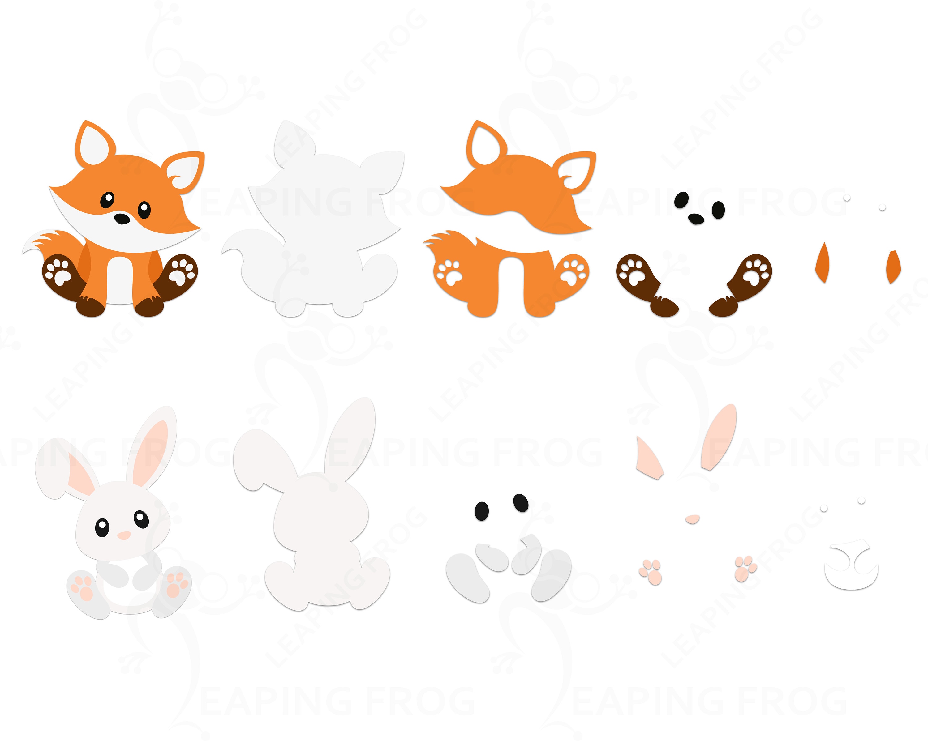 Woodland Animals SVG Set. Woodland Creatures SVG. Cricut Cut Files ...