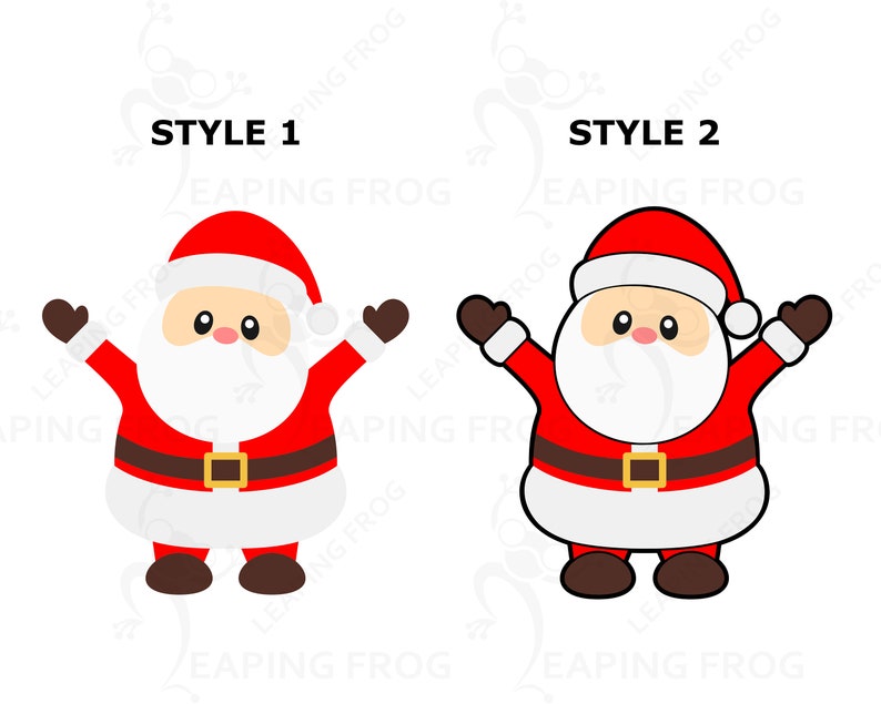 Santa SVG. Santa Claus SVG. Cricut Cut Files Layered Files. | Etsy