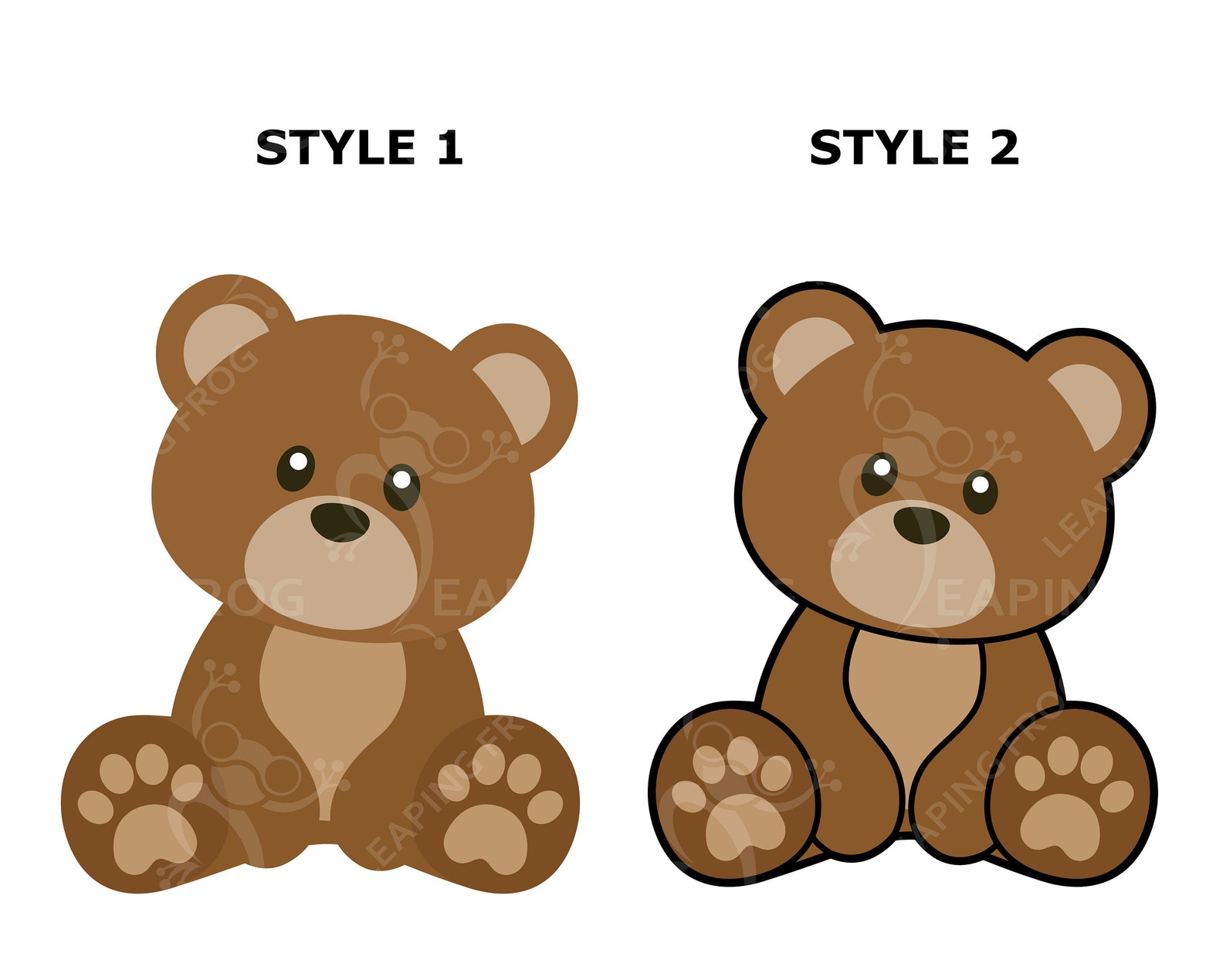 Oso de peluche SVG. Oso de peluche DXF. Archivos de corte circular ...