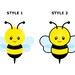Cute Bumblebee SVG. Bumblebee DXF. PNG. Cricut Cut Files, Layered ...