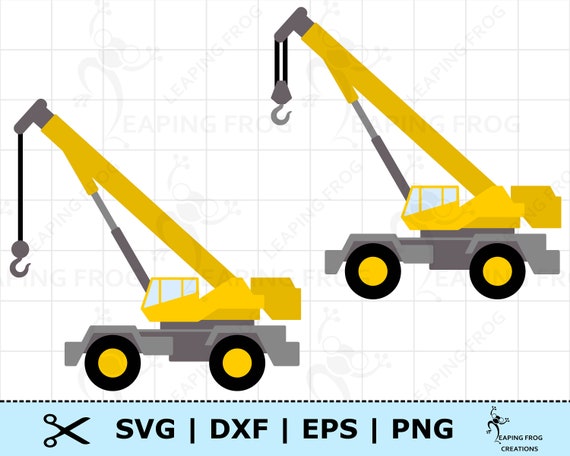 Crane SVG. PNG. Trucks Tractors. Cricut Cut Layered Files. - Etsy