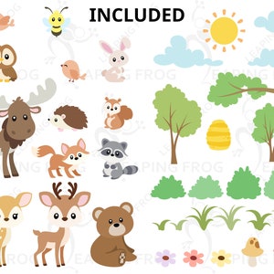 Woodland Animals SVG. PNG. Cut, Layered Files. Cricut, Silhouette ...