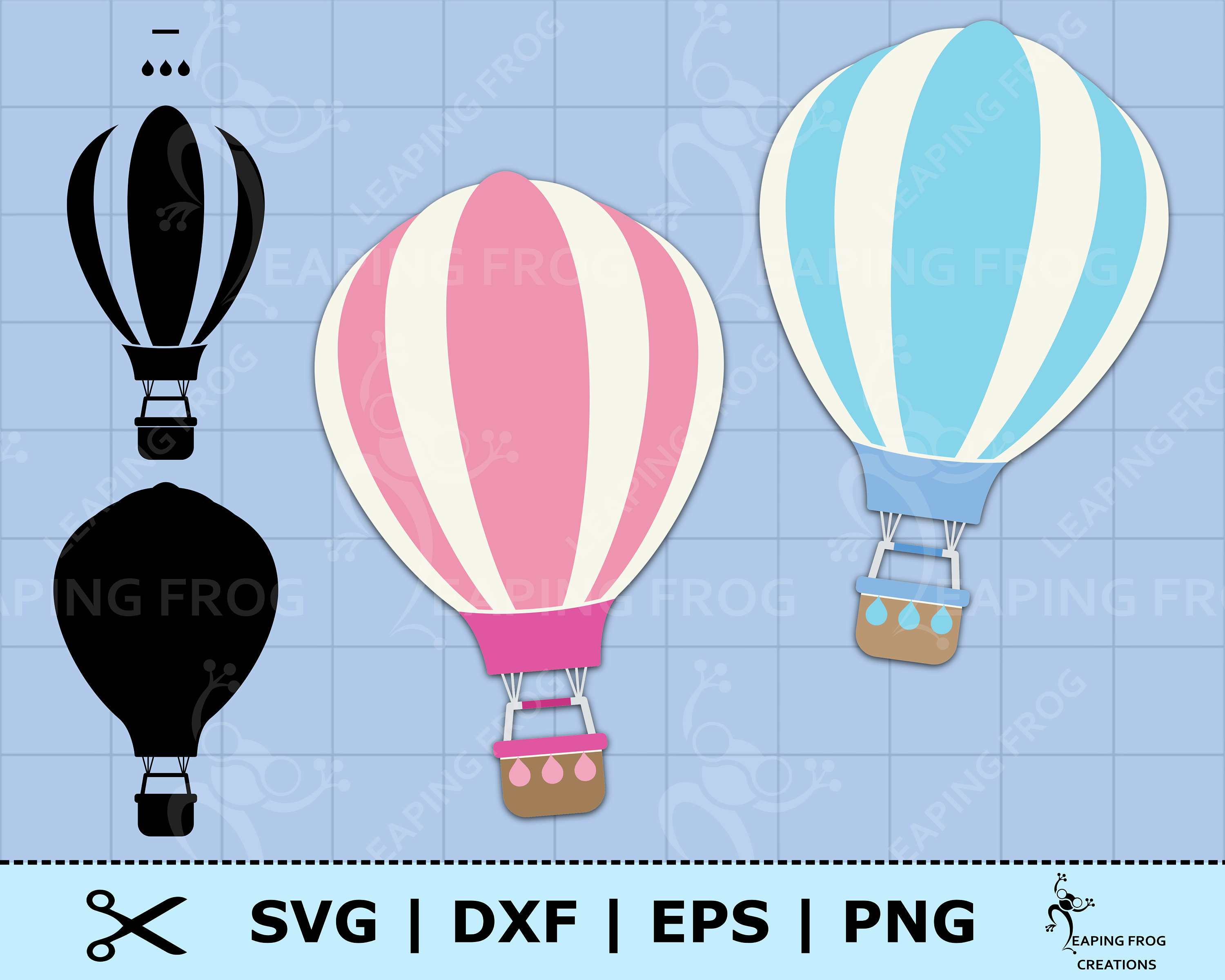 Hot Air Balloon SVG. Cricut Cut Files Layered. Hot Air | Etsy