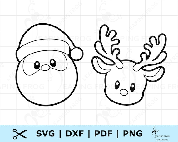 Rudolph SVG. PNG. Santa Claus. Reindeer. Cricut Cut Files. | Etsy