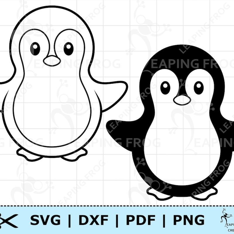 Penguin Svg - Etsy