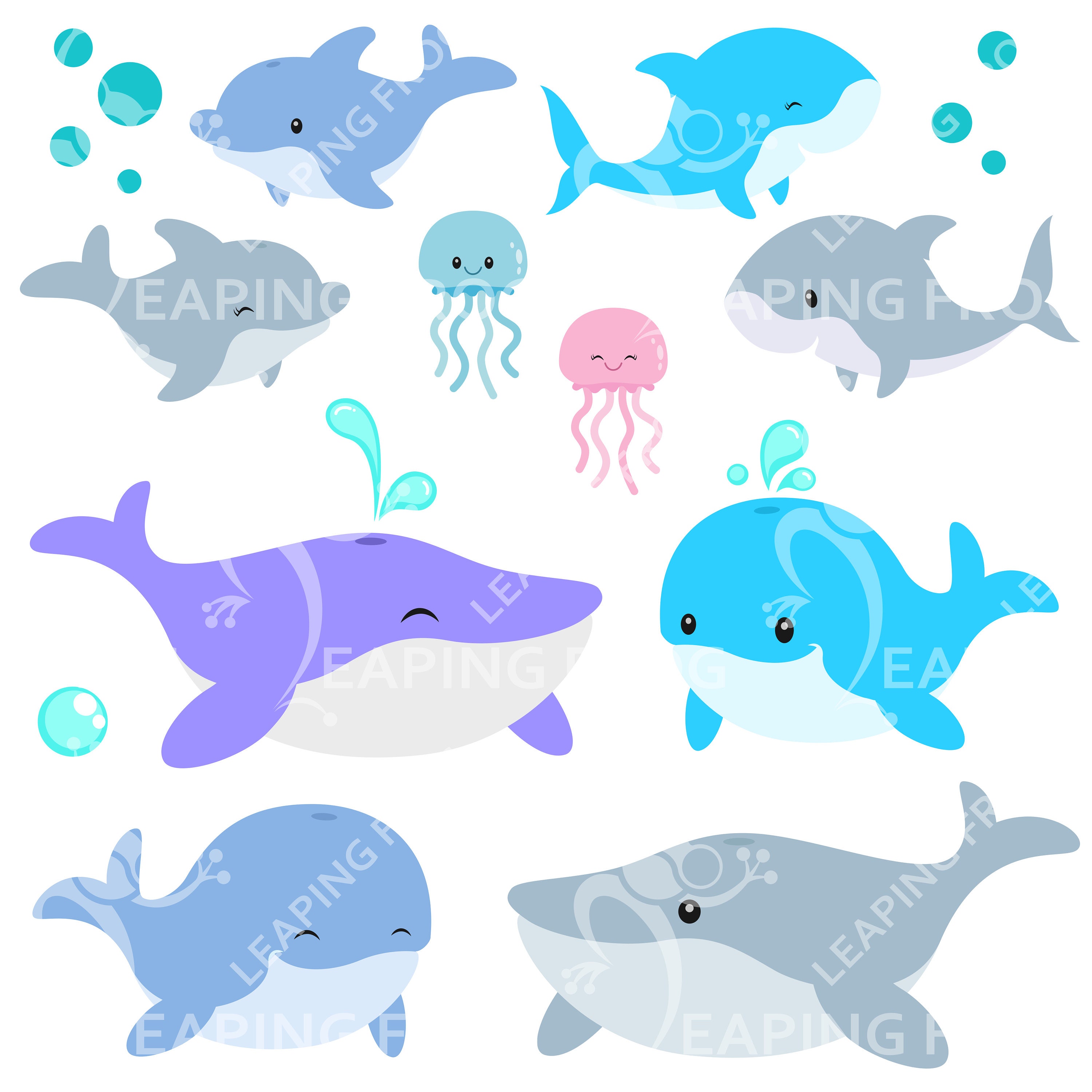 Ocean png set bundle. Instant Download. Graphic digital | Etsy