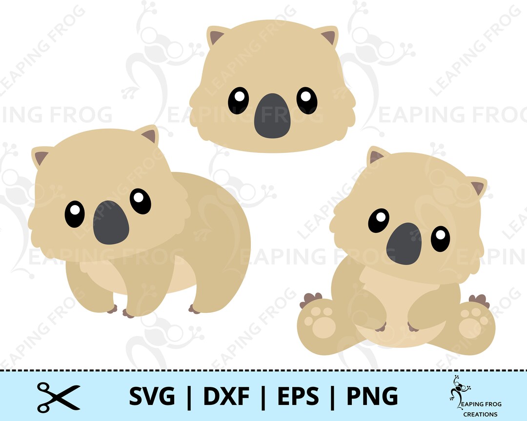 Wombat SVG. PNG. Cricut Cut Files, Layered. Silhouette Files ...