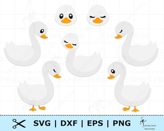 Swan SVG. PNG. Cricut Cut Files Layered. Silhouette Files. | Etsy