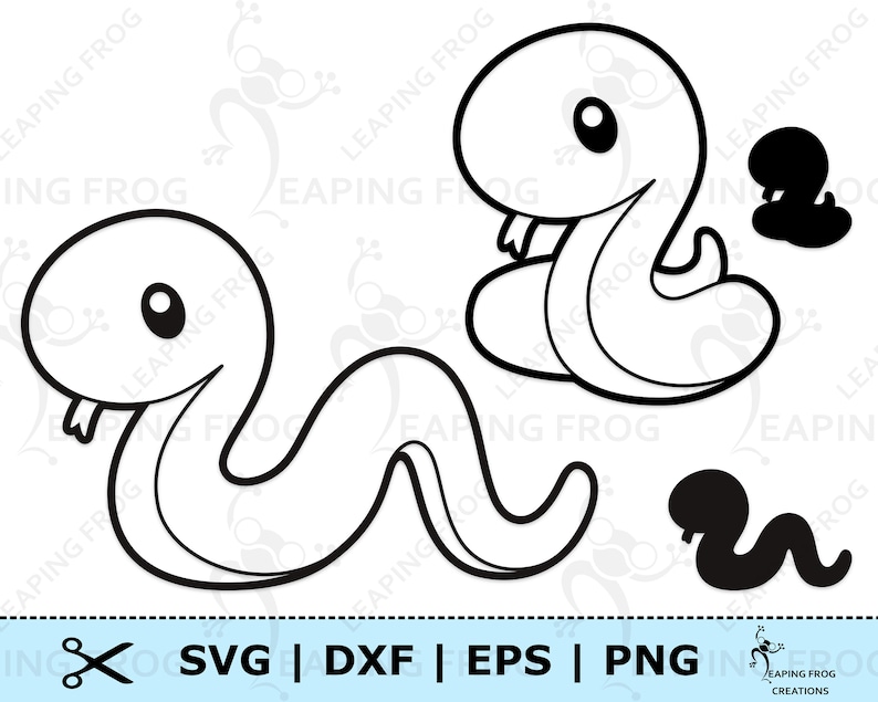 Snake SVG. PNG. Cricut Cut Files Layered. Silhouette Files. - Etsy