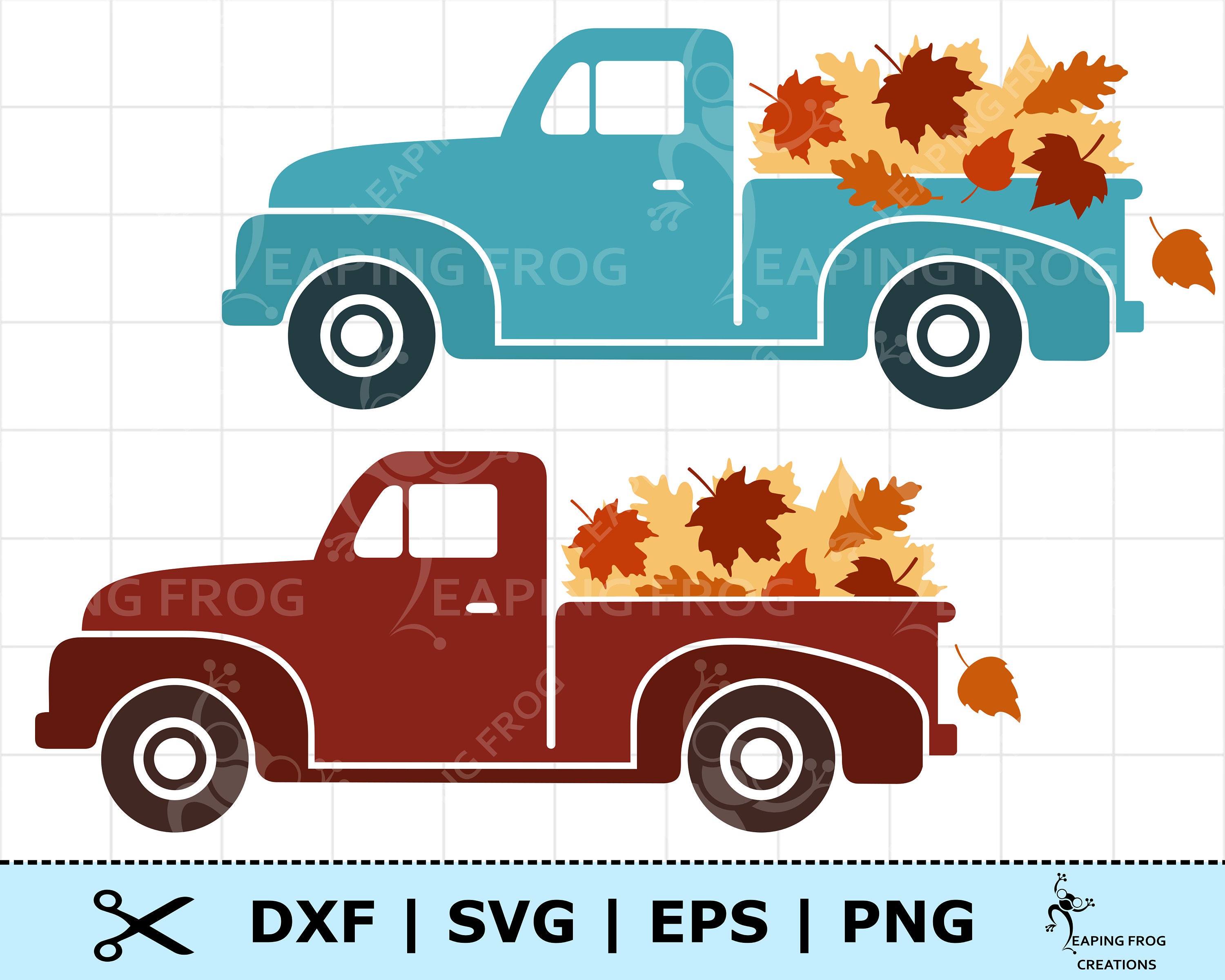 Fall Truck SVG. PNG. Cricut Cut Files Layered. Silhouette. - Etsy Denmark