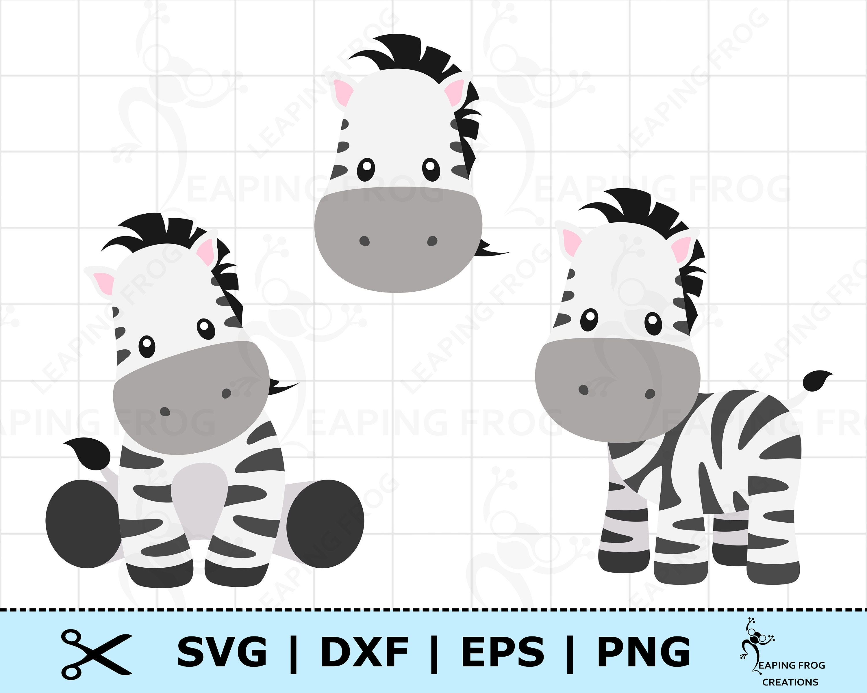 Zebra SVG. Cricut Cut Files. PNG DXF. Layered Files. Zebra Set. Zebra ...