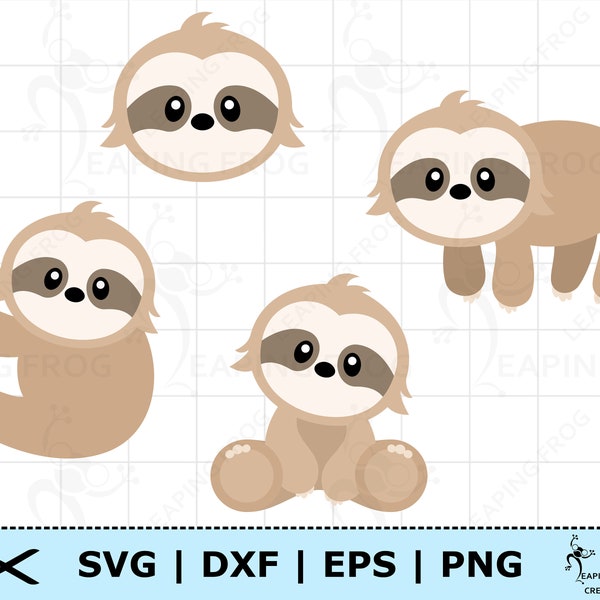 Sloth Svg for Cricut - Etsy
