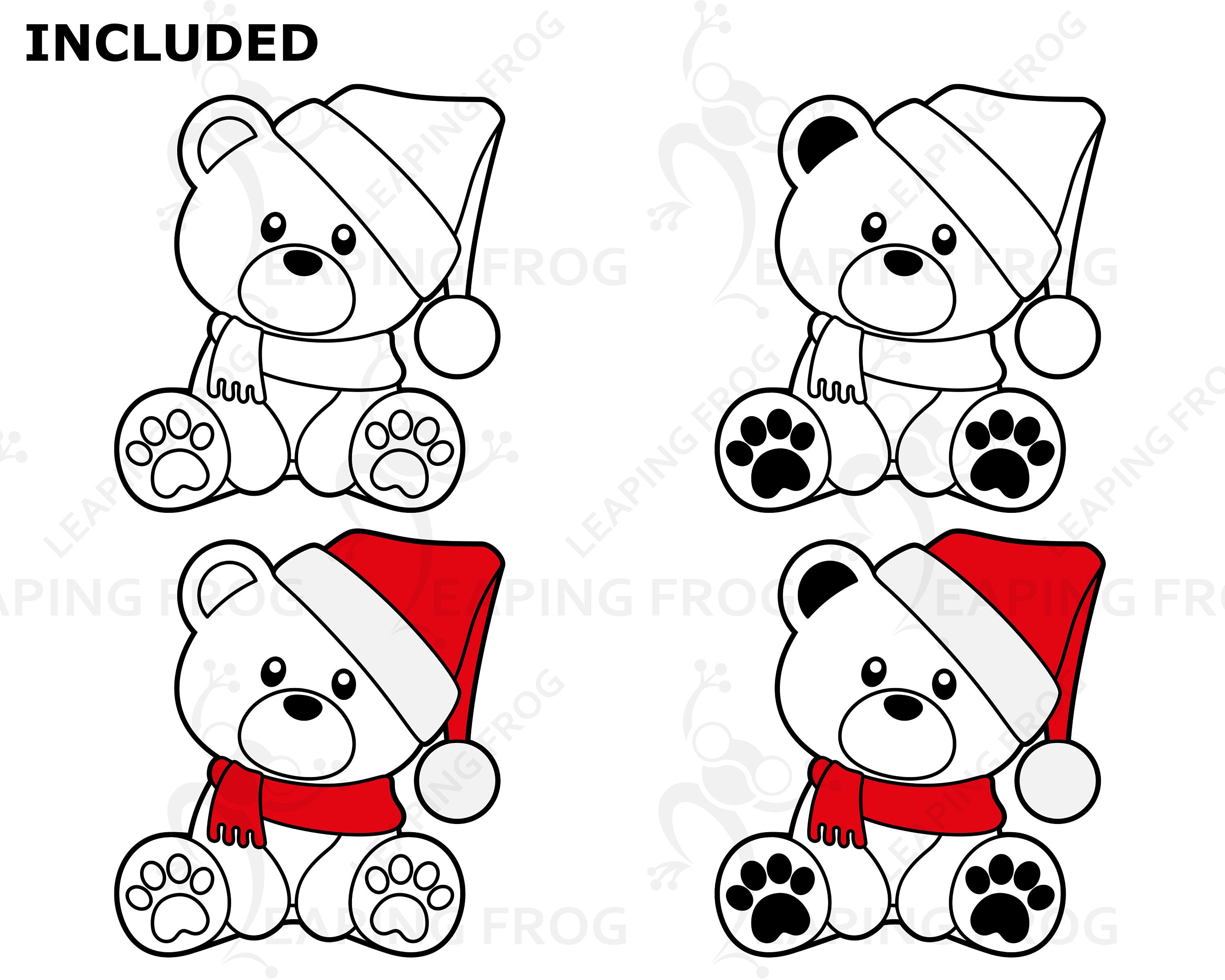 Teddy Bear SVG. PNG. Cricut Cut Files Silhouette Layered - Etsy Australia