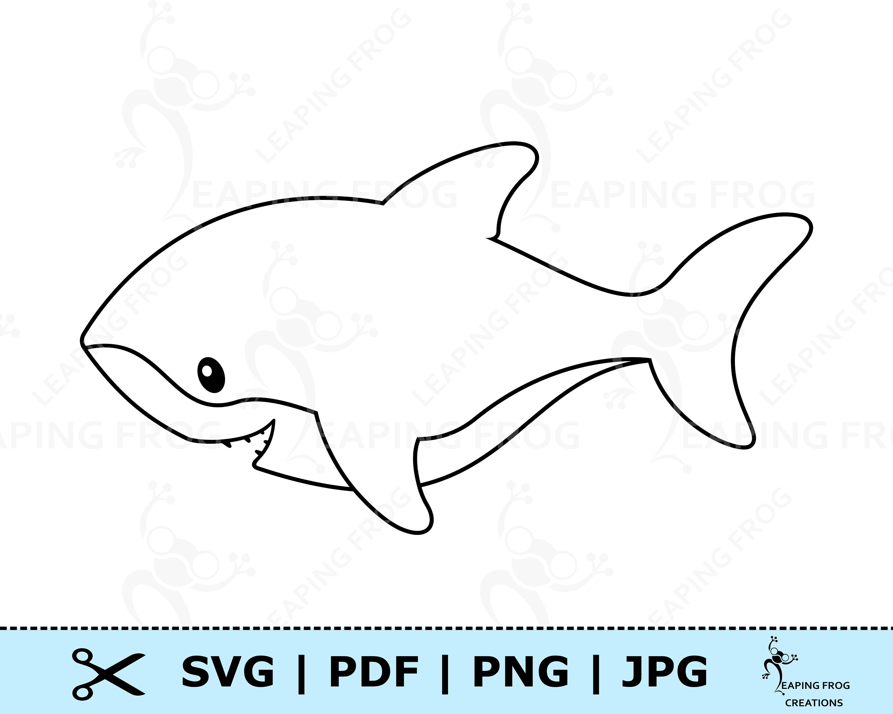 Cute Shark Outline