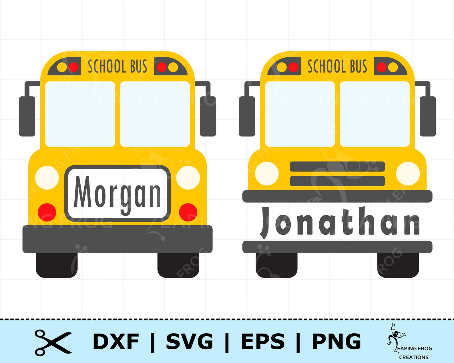 School Bus SVG. Two Versions! Monogram, Customized, Personalize. Cricut ...