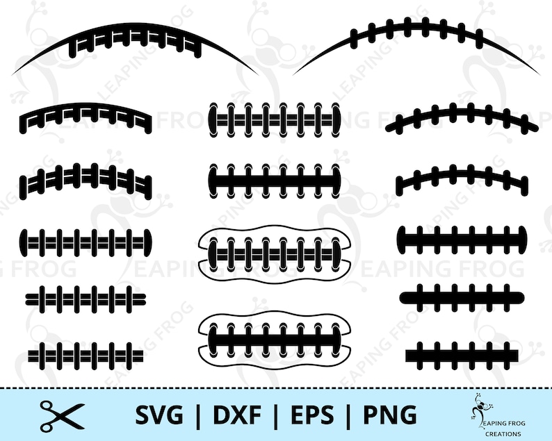 Football Laces SVG. PNG. Cut Files for Cricut & Silhouette, Sublimation ...