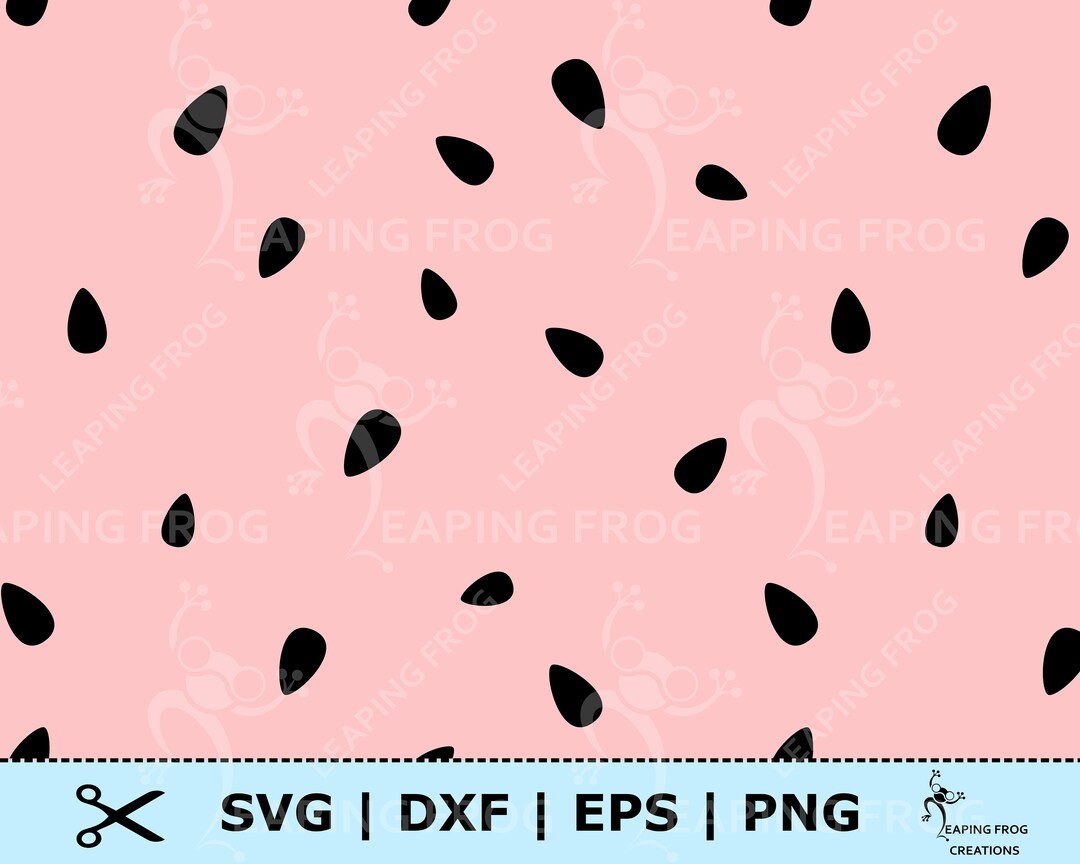 Watermelon Seeds SVG. PNG. Seamless! Cricut Cut Files, Silhouette Files ...