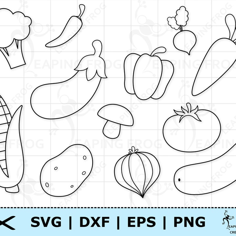 Vegetable Stencil - Etsy