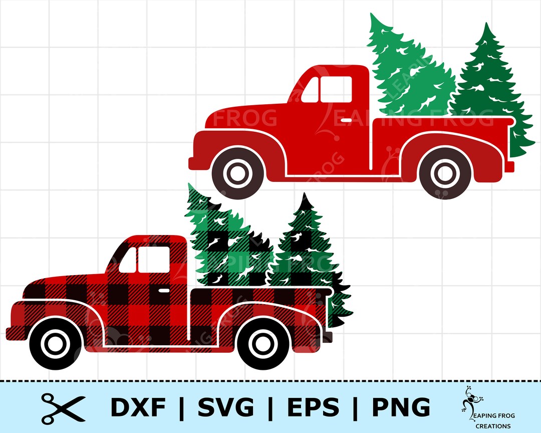 Christmas Truck SVG. PNG. Cricut Cut Files, Layered. Silhouette Files ...