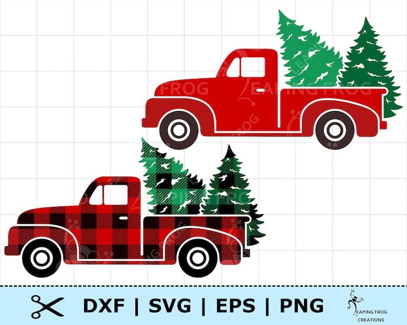Christmas Truck SVG. PNG. Cricut Cut Files Layered. - Etsy