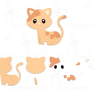 Cute Kitten SVG. Kitten Set Svg. Cricut Cut Files, Layered Files ...