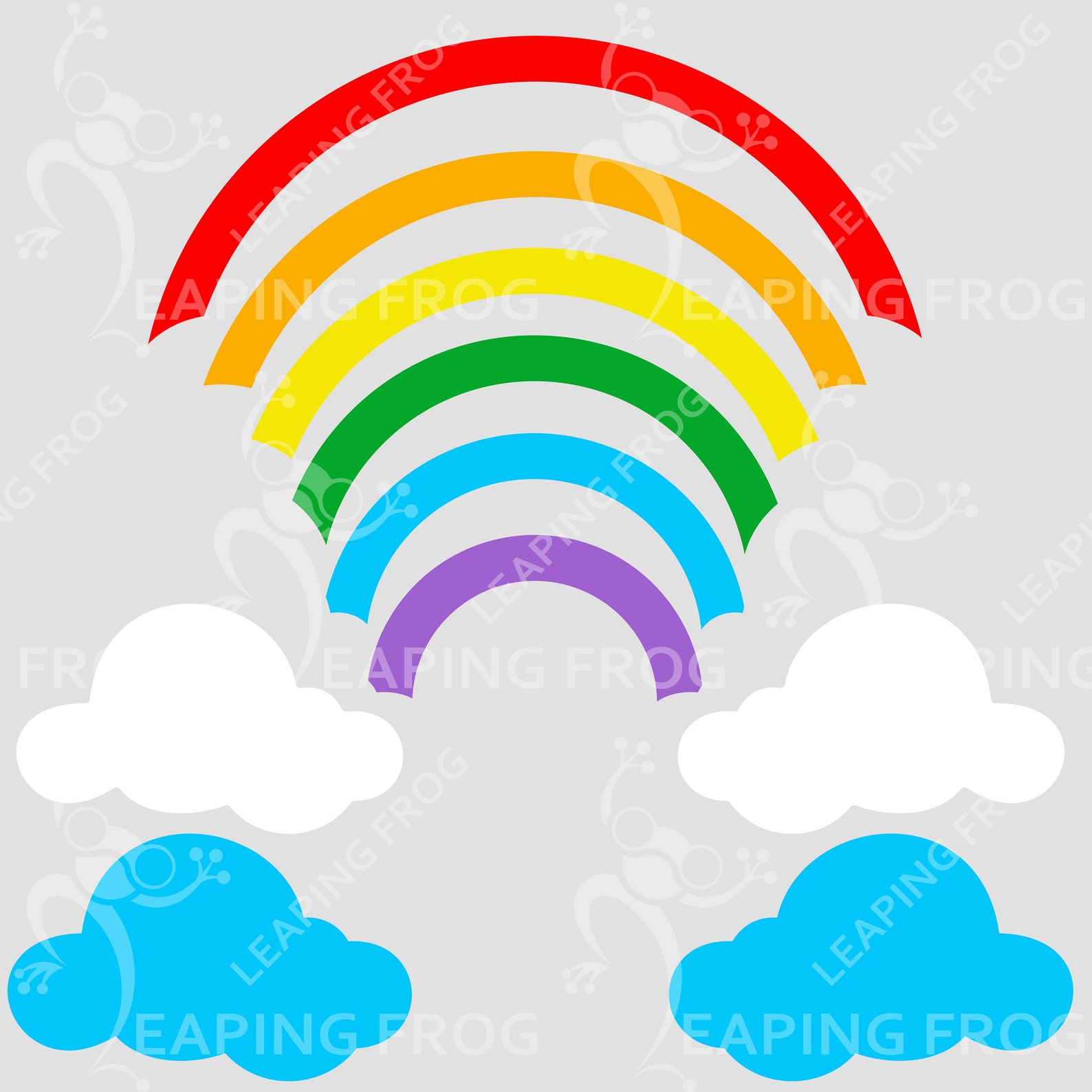 Rainbow SVG. Cricut Cut Files Silhouette. Layered Files. - Etsy
