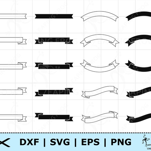 Banner SVG. Cricut Cut Files Silhouette. Labels SVG. Banner | Etsy