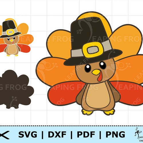 Turkey SVG PNG. 3 Versions Cut Layered Files. Cricut - Etsy