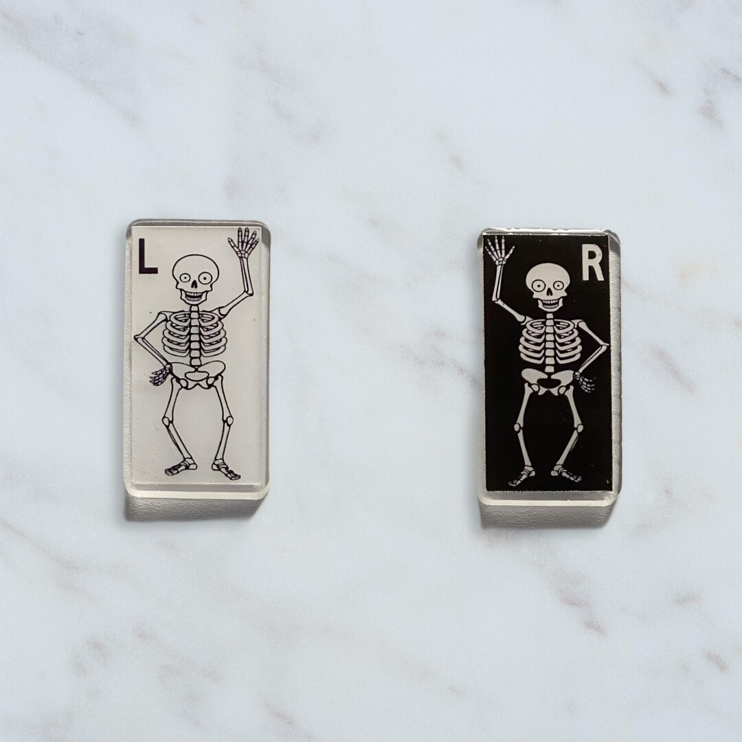 Waving Skeleton Square-shaped Radiology Tech Markers • Personalized Rad ...