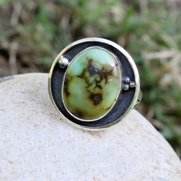 Green Turquoise Ring - Etsy