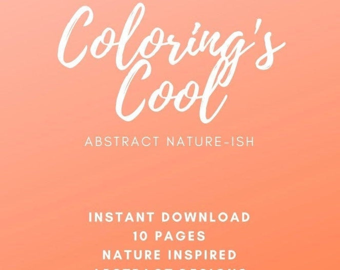 10 Page Printable Coloring Book Instant Download - Etsy