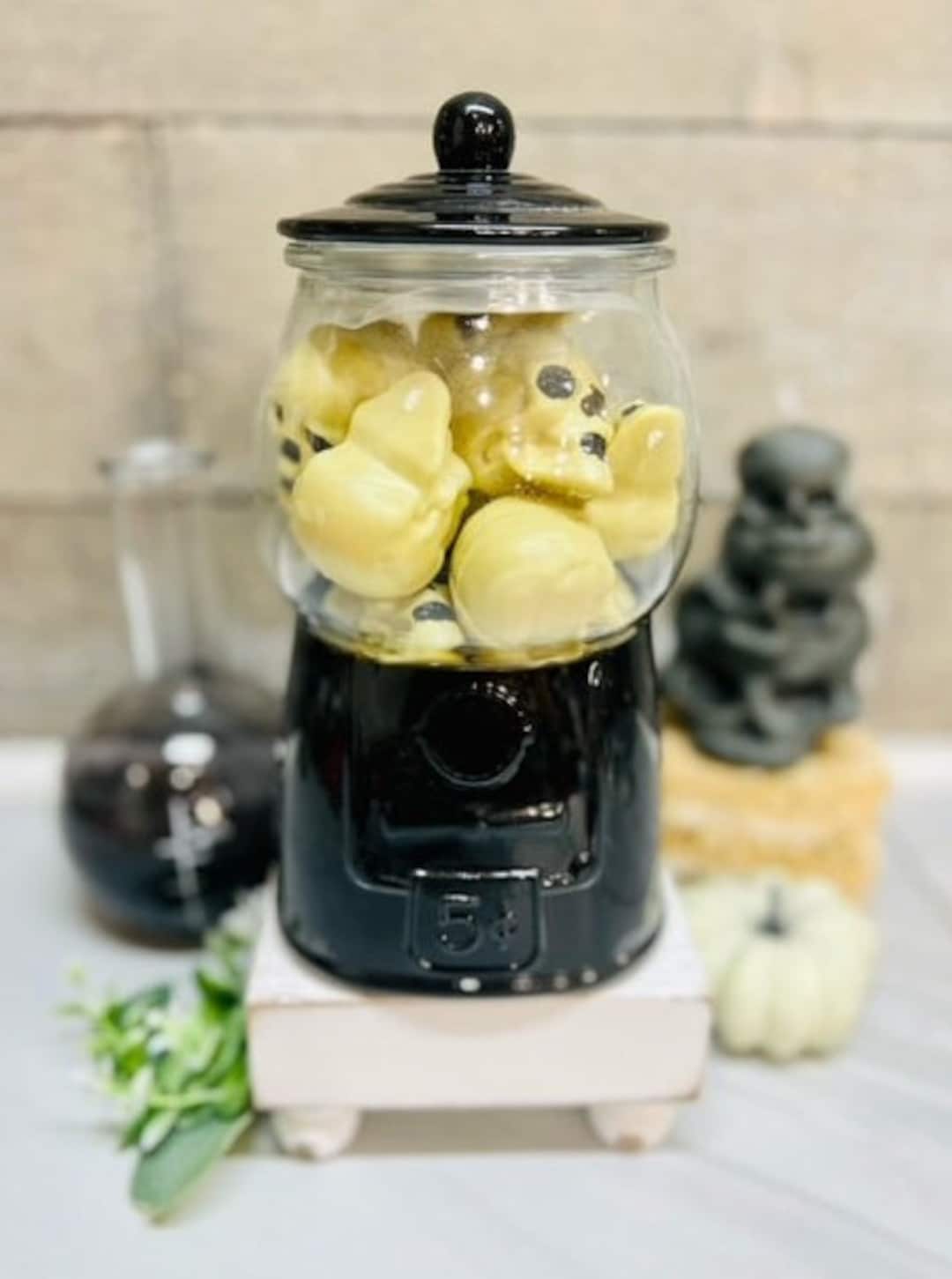 Glass Faux Halloween Gumball Machine Halloween Gumball Machine ...