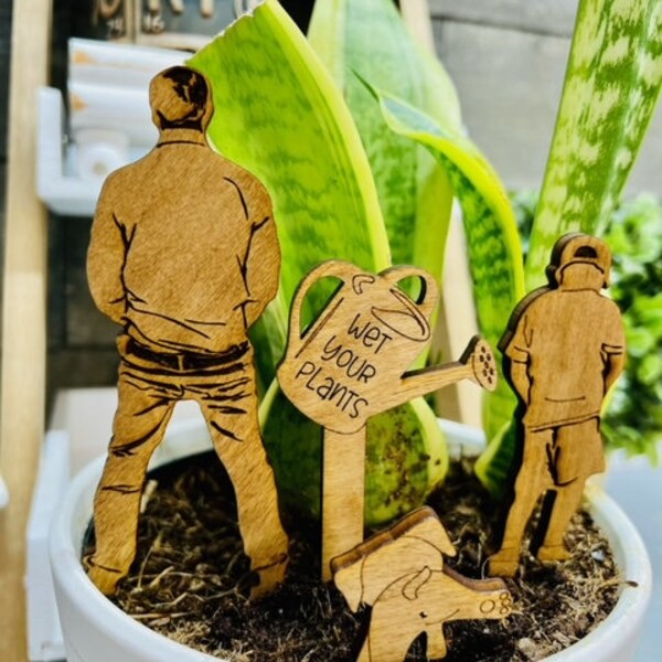 Peeing Plant Stake - Etsy