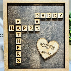 Scrabble Father's Day Gift Personalized Father's Day - Etsy