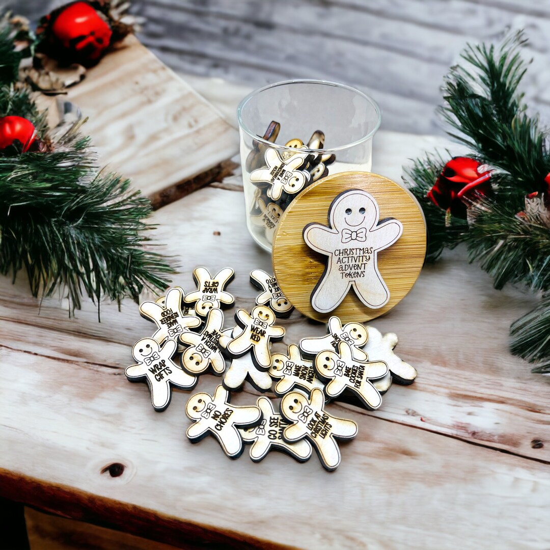 Family Christmas Activities Jar Christmas Advent Tokens December Kids ...