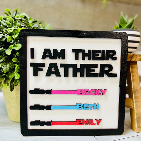 I Am Their Father Sign Millennium Falcon - Etsy