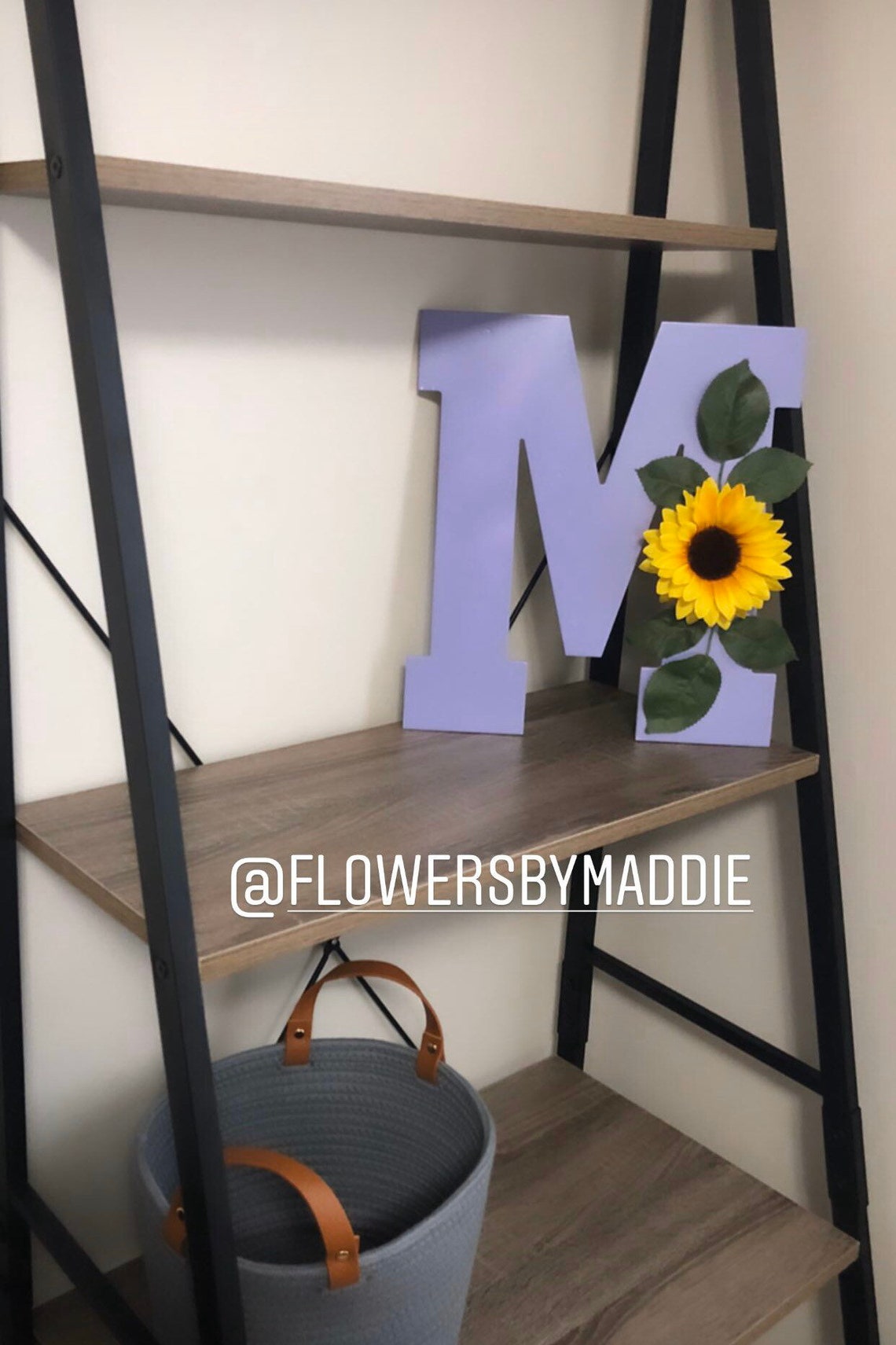 Large Flower Letter, Home Decor Wall Art, Wall Hangings Nursery Room ...