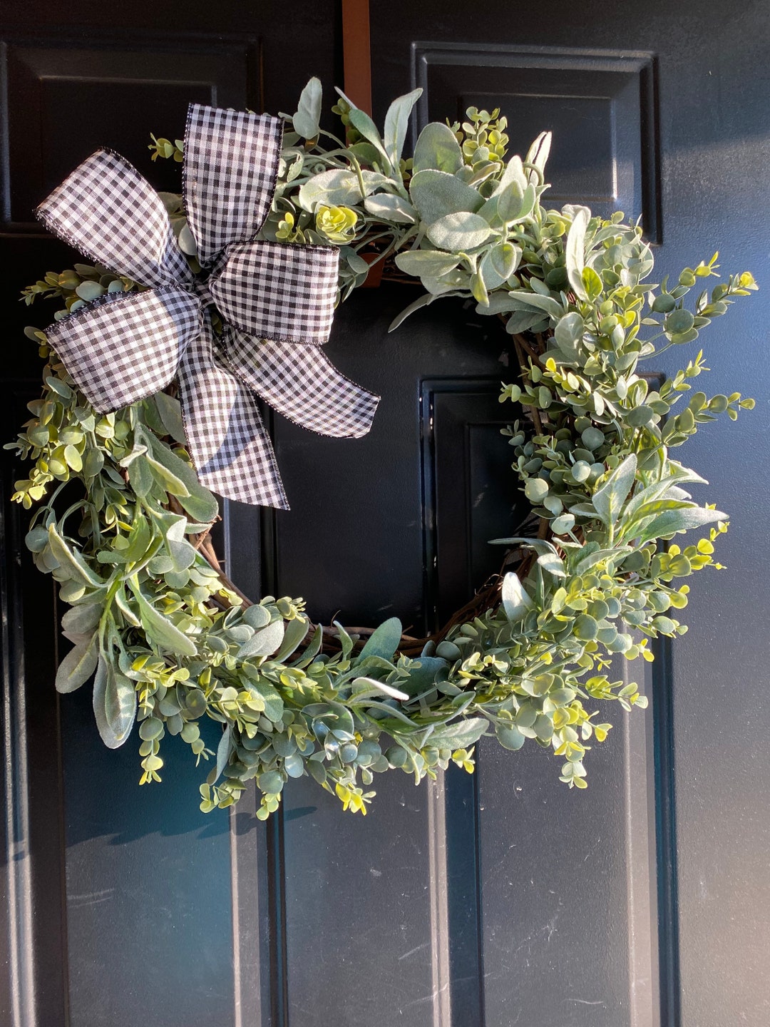 Everyday Greenery Wreath, Everyday Welcome Wreath, Farmhouse Greenery ...