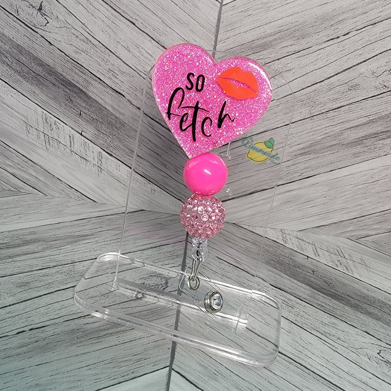 Heart so Fetch Mean Girls Badge Reel - Etsy