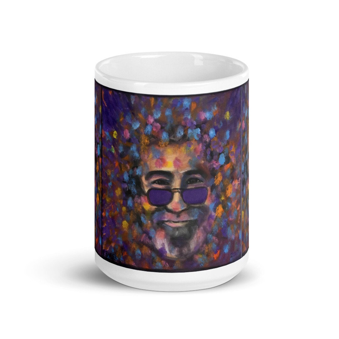 Jerry Garcia of the Grateful Dead in "purple Haze" on 15 Oz. Coffee Mug ...