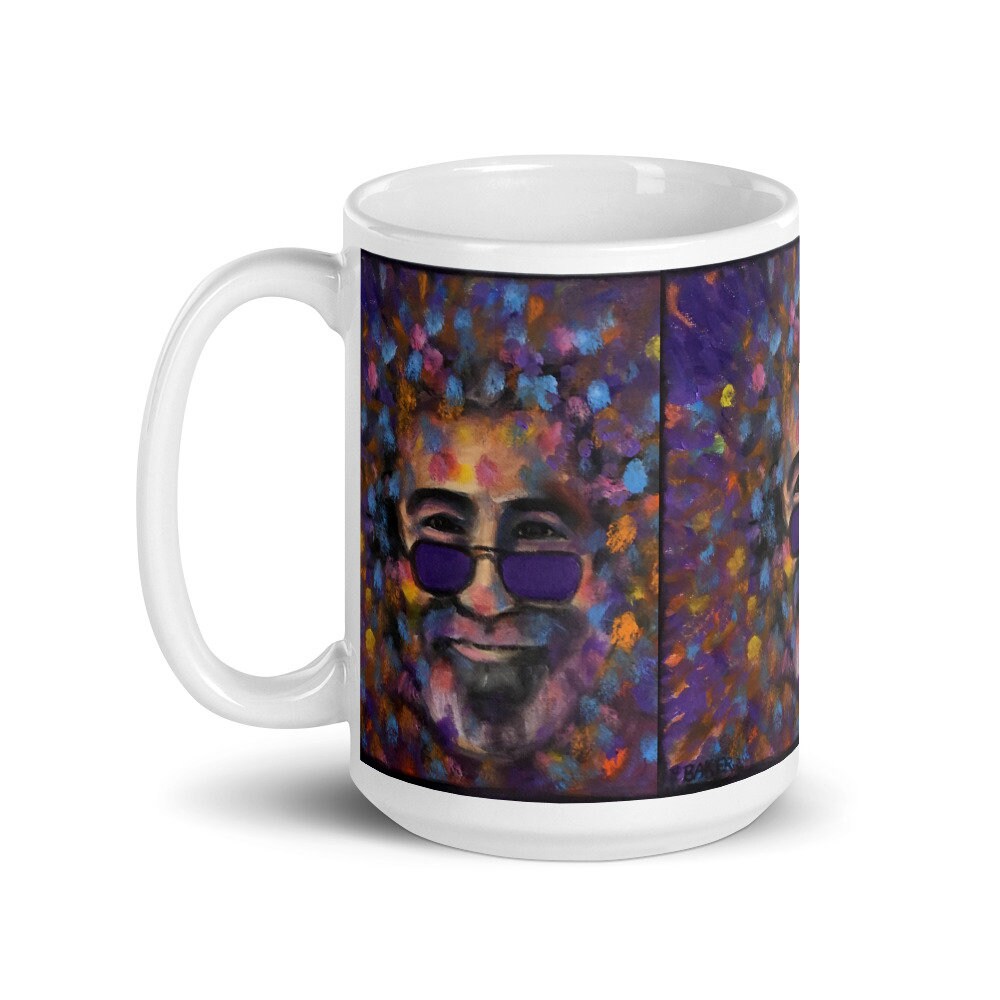 Jerry Garcia of the Grateful Dead in "purple Haze" on 15 Oz. Coffee Mug ...