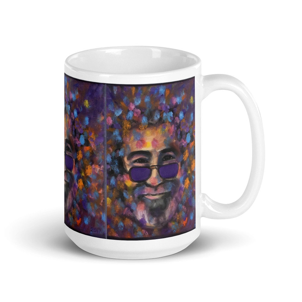 Jerry Garcia of the Grateful Dead in "purple Haze" on 15 Oz. Coffee Mug ...