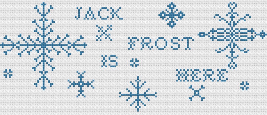 Jack Frost is Here Cross Stitch Pattern PDF - Etsy