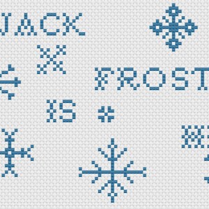 Jack Frost is Here Cross Stitch Pattern - PDF - Etsy