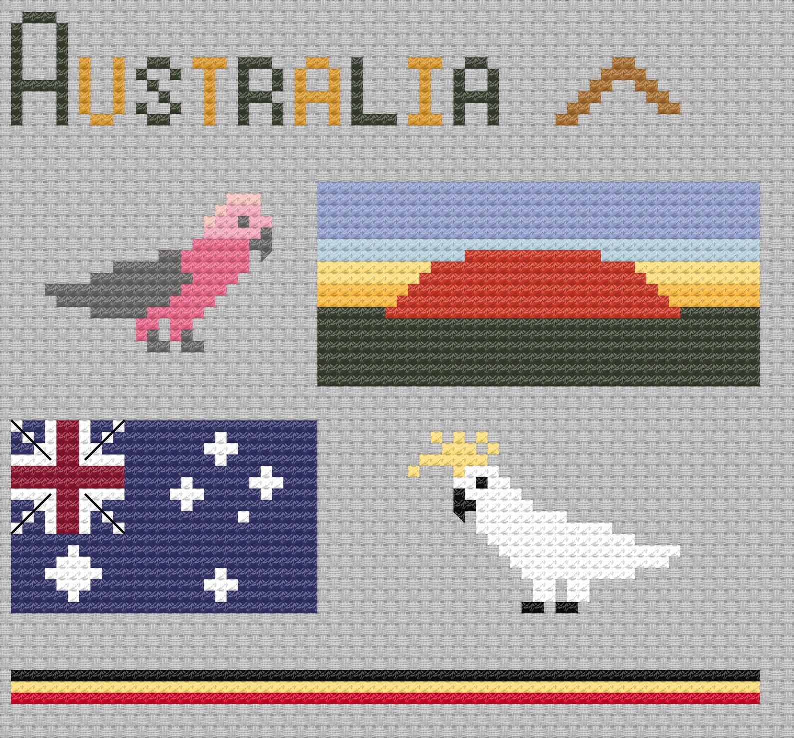Australia Cross Stitch Digital Pattern - Etsy
