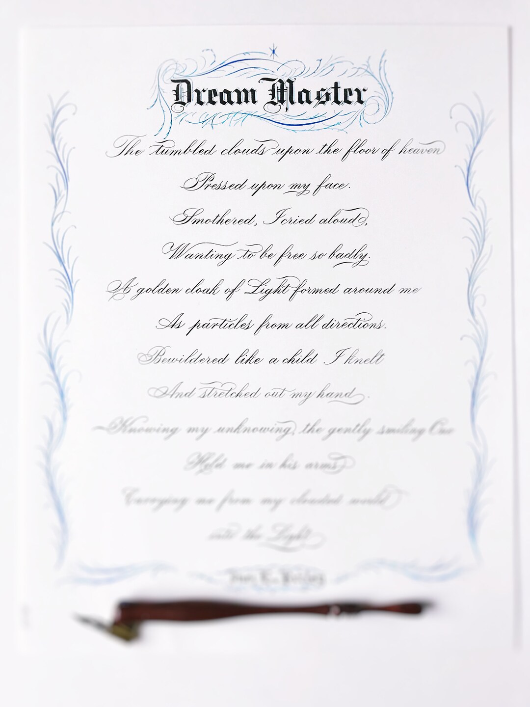 Custom Calligraphy/ Custom Calligraphy Quote/ Poem Calligraphy ...