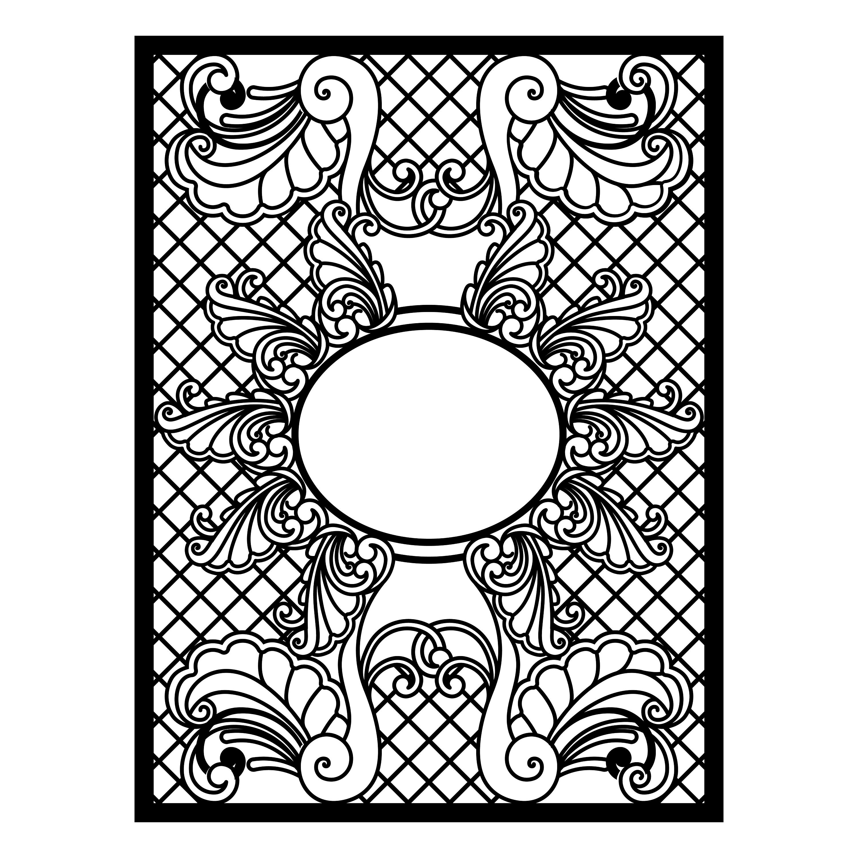 Svg Wedding panel backdrop Decorative Screen Pattern SVG | Etsy