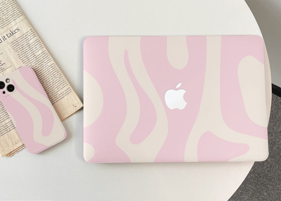 Light Pink Cute Wave MacBook Case Cover for New MacBook Pro 13 14 15 16 ...